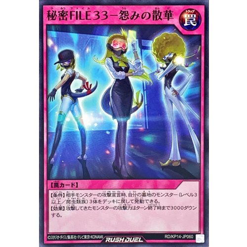 秘密FILE33怨みの散華【ノーマル】{RD/KP14-JP060}《RD罠》